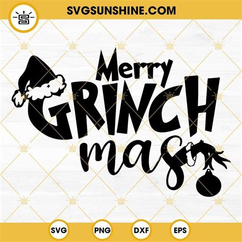 Merry Grinchmas SVG Grinch SVG The Grinch SVG Grinch Christmas SVG