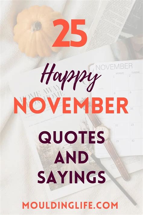 25 Inspirational Happy November Quotes And Sayings Moulding Life