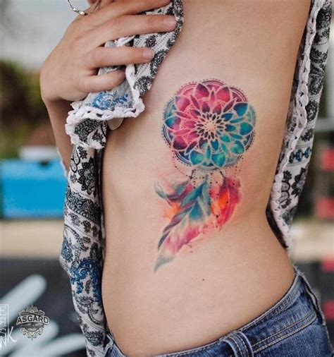 Dreamcatcher Tattoos On Forearm With Color