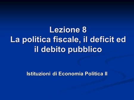 IS LM Politica Economica Restrittiva Ppt Scaricare