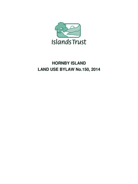 Fillable Online HORNBY ISLAND LOCAL TRUST COMMITTEE Fax Email Print