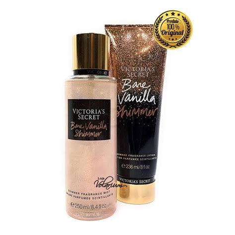 KIT BARE VANILLA SHIMMER VICTORIA SECRET CREME COLONIA BODY SPLASH