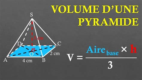 Ntroduire 79 Imagen Formule Du Volume De La Pyramide Fr Thptnganamst