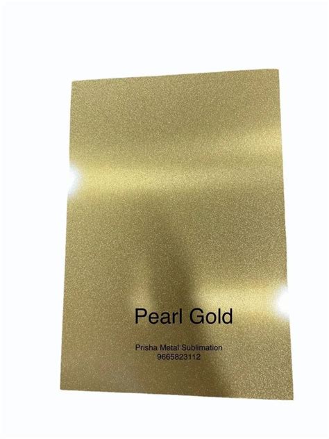 Pearl Gold Aluminium Sublimation Sheet Mm At Rs Piece In Pune