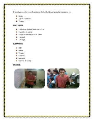 Informe De Labotatorio Pdf
