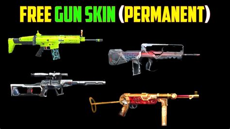 How To Get Free Gun Skin Permanent In Free Fire Free Gun Skin Free