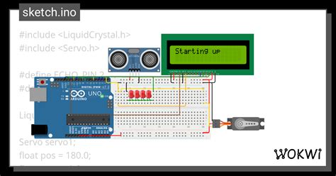 garasi otomatis v 2 0 wokwi esp32 stm32 arduino simulator