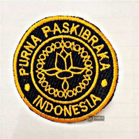 Jual BORDIR LOGO PASKIBRA INDONESIA LOGO TERATAI DAN BENDERA Shopee