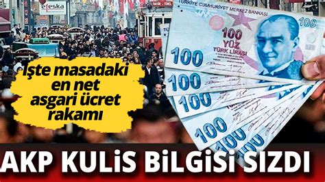 Masadaki asgari ücret rakamı belli oldu AKP den derin kulis