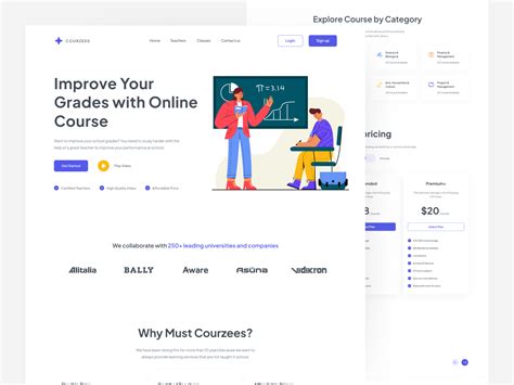 Courzees Online Course Landing Page By Faiza Mubarak For Talkin