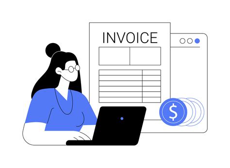 Fill Out An Invoice Isolated Cartoon Vector Illustrations