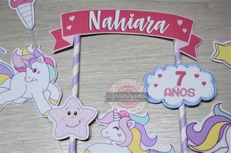 Cake Topper Adorno Para Torta Unicornio En Venta En La Matanza Bs As G