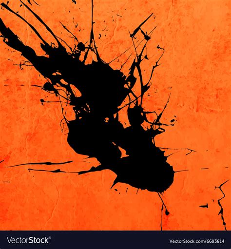 Orange Paint Splatter Background