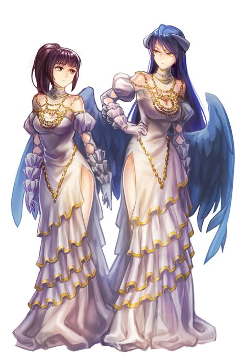 Albedo And Narberal Gamma Overlord Drawn By Aken Danbooru