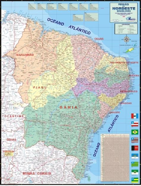 Mapa Nordeste Brasil