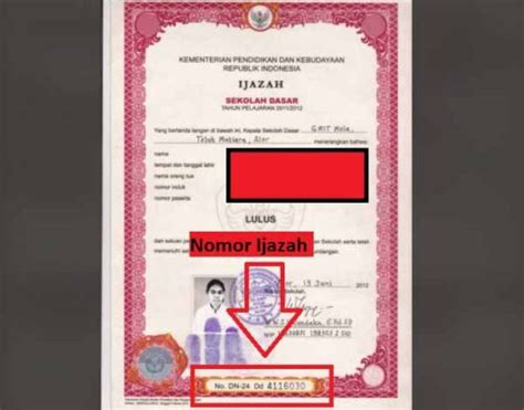 Letak Nomor Ijazah Satpam Letak Nomor Seri Ijazah Dan Tahun Kelulusan