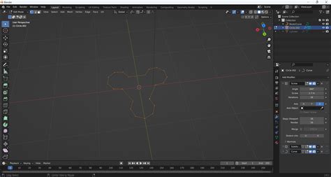 Blender Modeling Tip Curve 모디파이어 GIS Developer