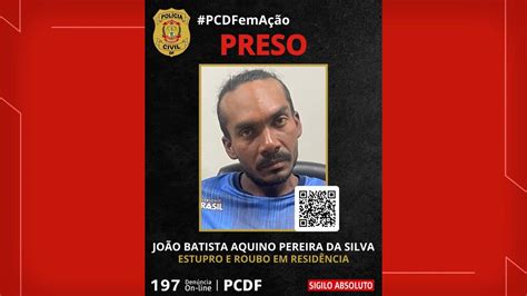 Homem suspeito de estuprar e roubar pelo menos duas pessoas é preso no