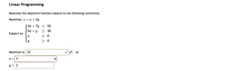 solved maximize the objective function subject to the