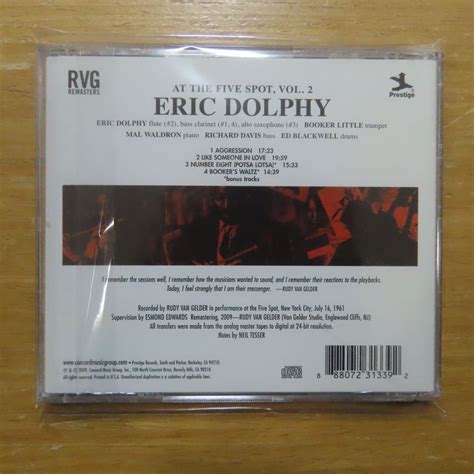 888072313392 24bitリマスター CD RVG ERIC DOLPHY AT THE FIVE SPOT VOL 2