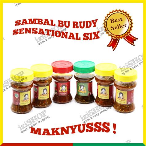 Jual Paket Sambal Bu Rudy SENSATIONAL SIX Shopee Indonesia