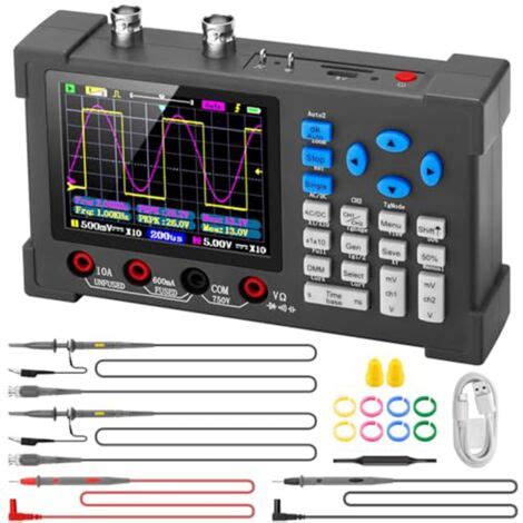 Oscilloscope Portable 3 en 1 à 2 Canaux Bande Passante de 120 MHz 500
