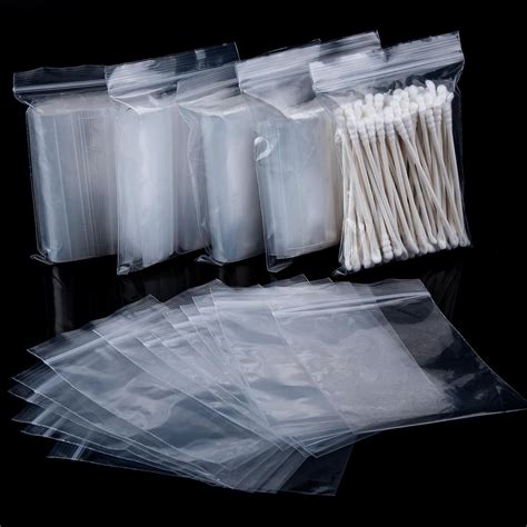 500 Pezzi Sacchetti Plastica Richiudibili Bustine Trasparenti Piccole 4