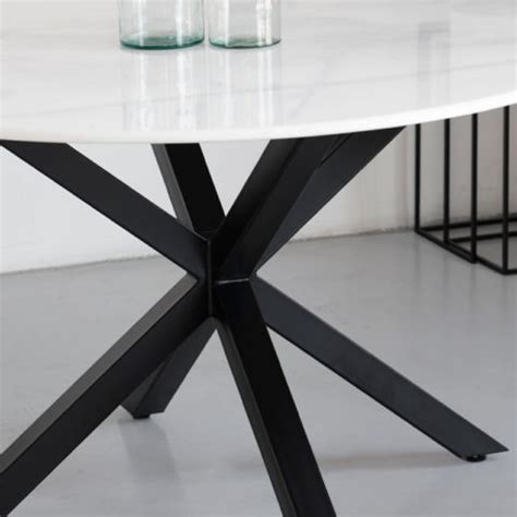 MIKA Table Marbre Blanc D Ibiza Kasbah Design