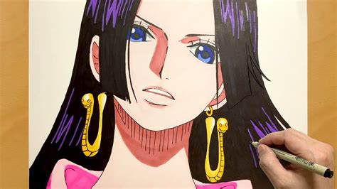 How To Draw Boa Hancock From Onepiece Step By Step Easy To Draw