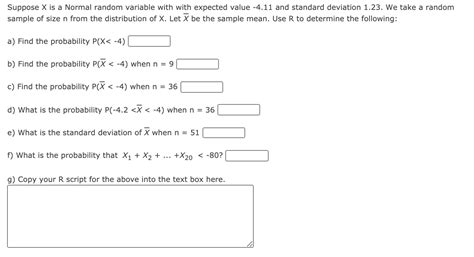 solved suppose x is a normal random variable with with
