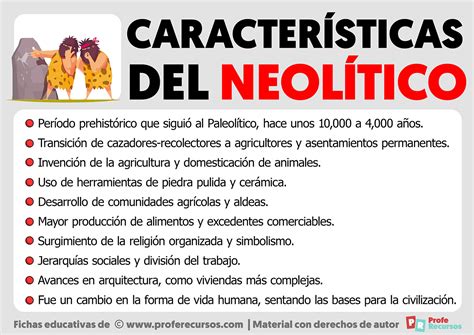 Características del Neolítico