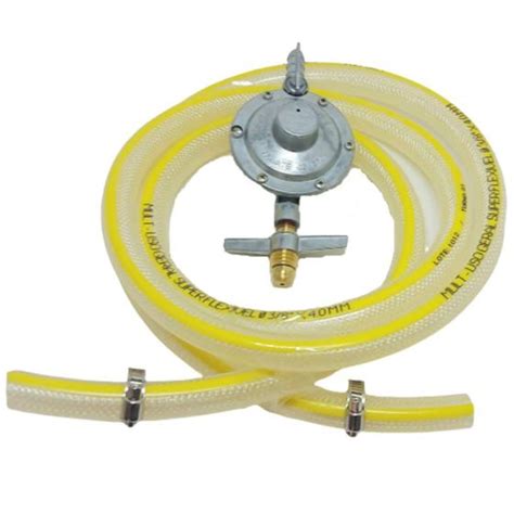 Kit c 3m Mangueira Gás Registro 2Kg p Botijão de Cozinha APIS