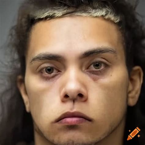 Mugshots Of A Man Arrested By Police On Craiyon