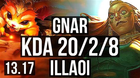 Gnar Vs Illaoi Top Solo Kills Legendary Rank Gnar