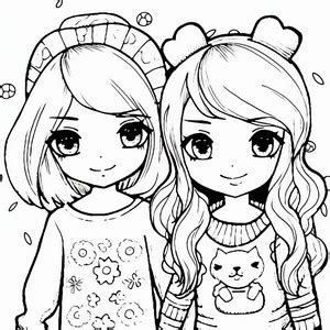Desenhos De BFF Best Friends Forever Para Colorir