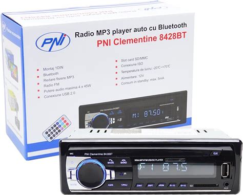 Radio De Voiture Mp Player Pni Clementine Bt X W Sd Usb