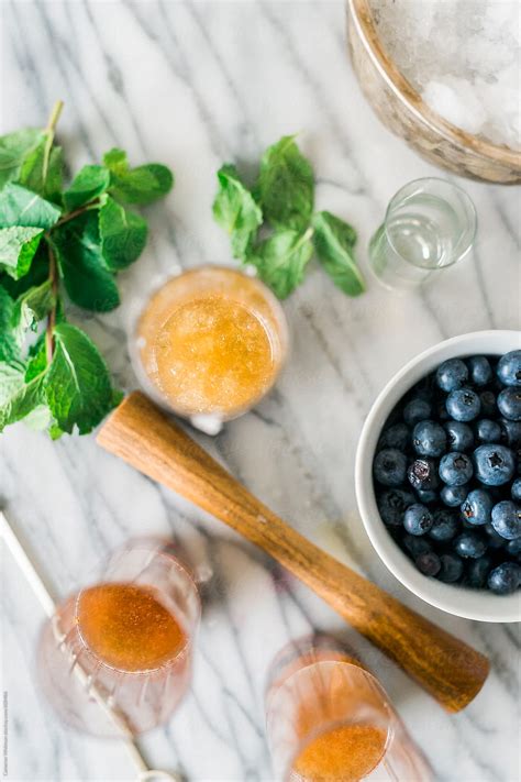 Blueberry Mint Julep By Stocksy Contributor CWP LLC Stocksy