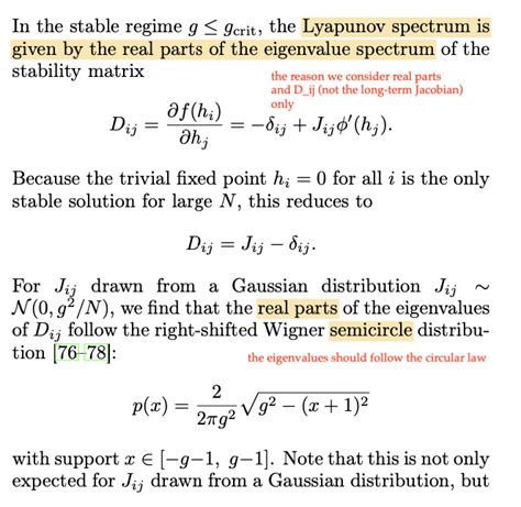 using random matrix theory to calculate lyapunov spectrum relation between cumulative