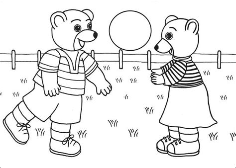 Coloriage Petit Ours Brun et Grande Ourse Rousse télécharger et
