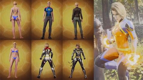 Marvel S Midnight Suns Captain Marvel All Outfits Swimsuit And Early