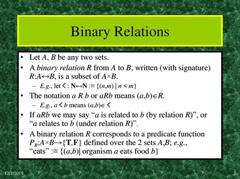 relations 12 7 ppt download