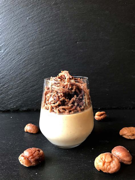 Desert S Kesten Pireom I Panna Cotta Kremom Okusi Eu