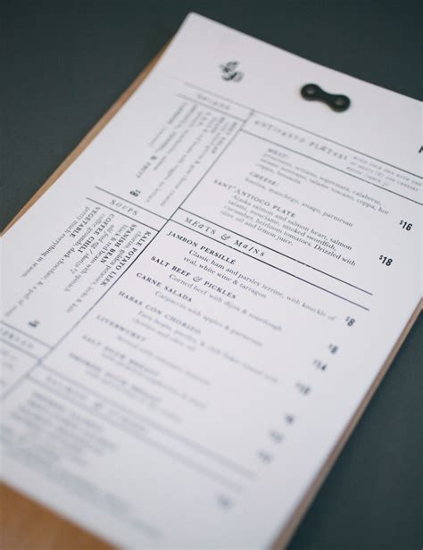 Creative Restaurant Menu Design Inspiration
