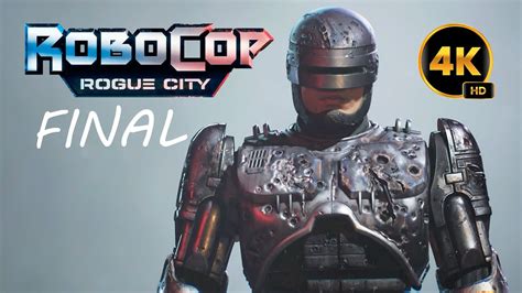 Final de las cenizas ROBOCOP ROGUE CITY Gameplay español YouTube