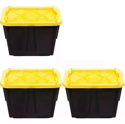 3 Cajas Almacenamiento Greenmade 45lts 12 Galon Uso Rudo Meses Sin