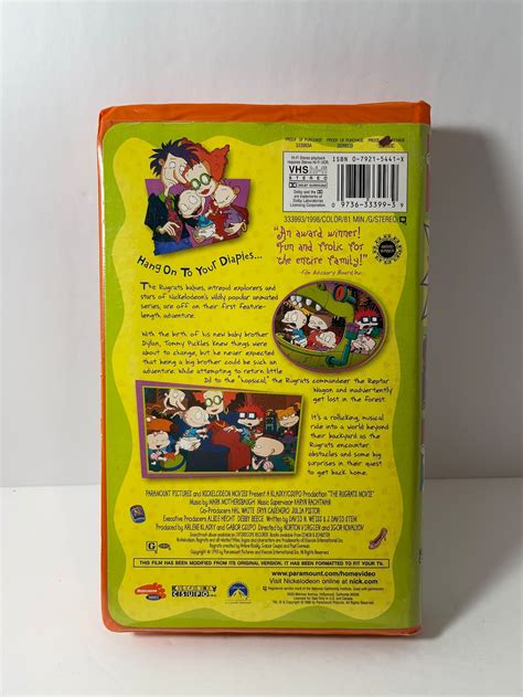 Vintage Rugrats The Movie Clamshell Vhs Nickelodeon 1990s Etsy Images