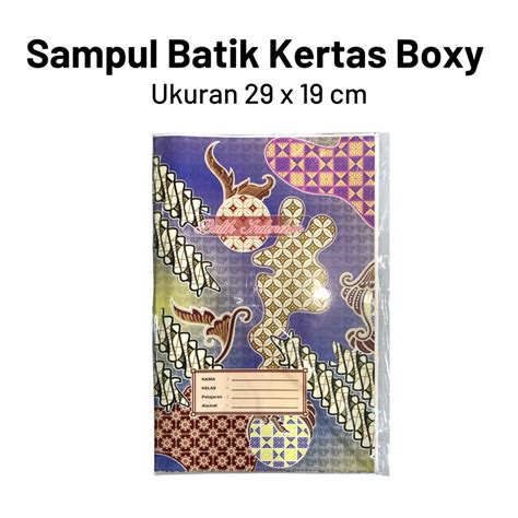 Jual Sampul Buku Tulis Batik Boxy Per Bungkus Isi 20Pcs Shopee Indonesia