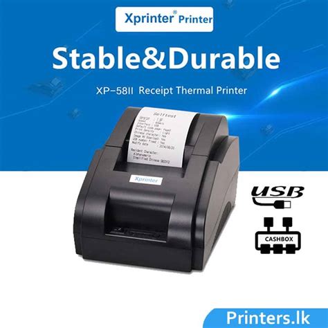 Pos Printer 58mm Thermal Receipt Printer Printers Lk Pvt Ltd