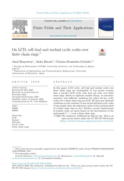 pdf on lcd self dual and isodual cyclic codes over finite chain rings