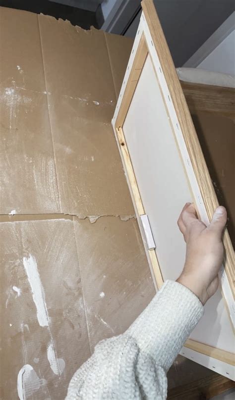 DIY Toile abstraite en plâtre Home Inspiration by Manon Thonnard